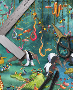 Jungle du Paradis Papier Cadeau - Impression Originale