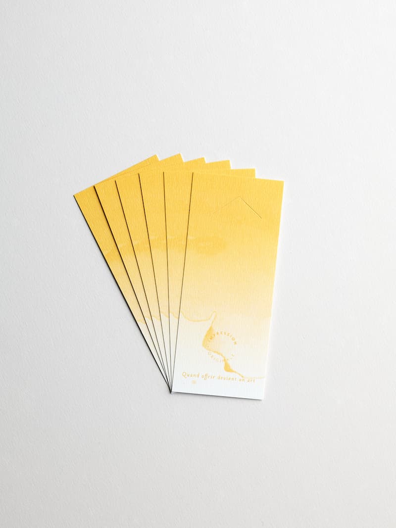 Luxurious Large Gift Tags - Watercolour Yellow - Impression Originale